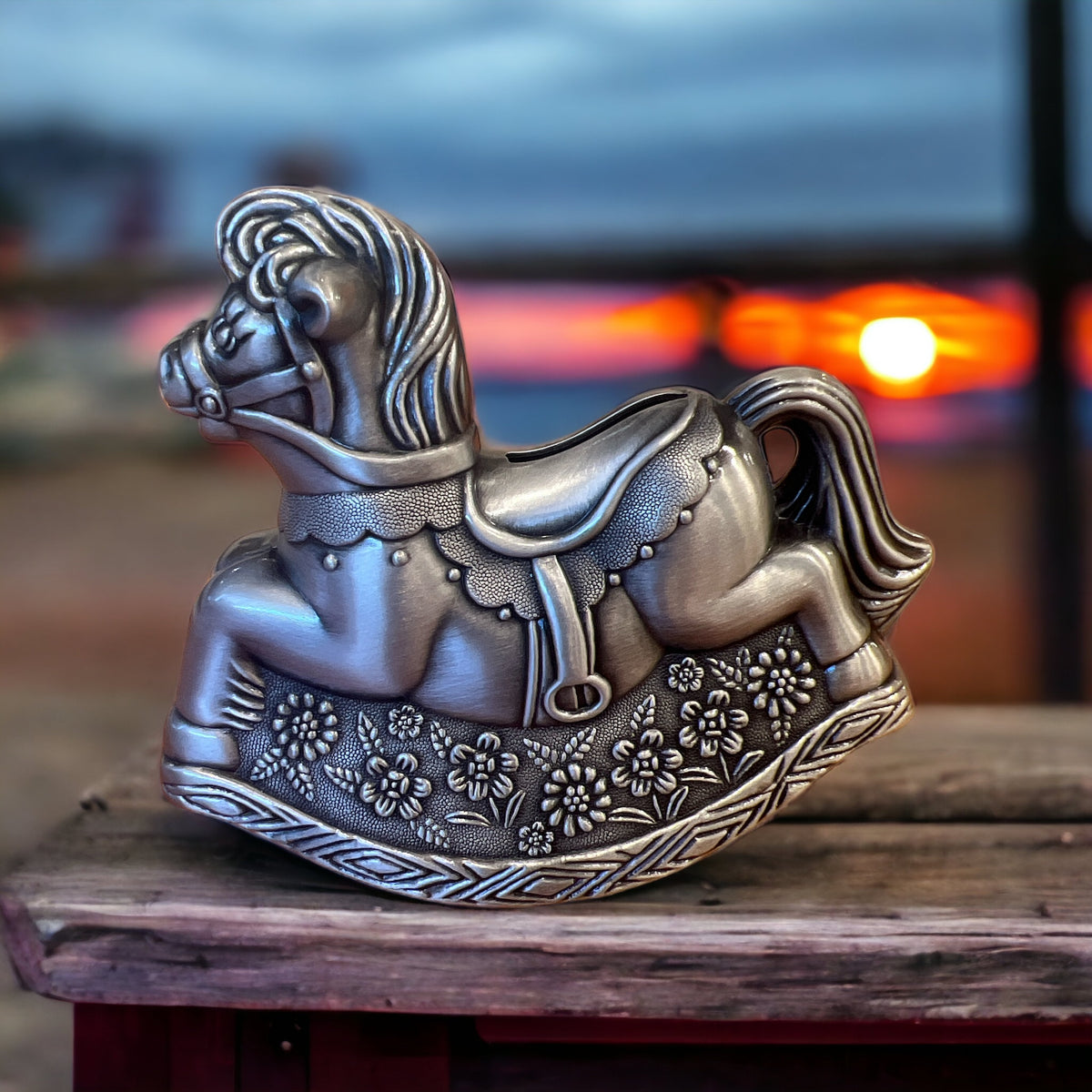 Pewter Rocking Horse – Wooptooii